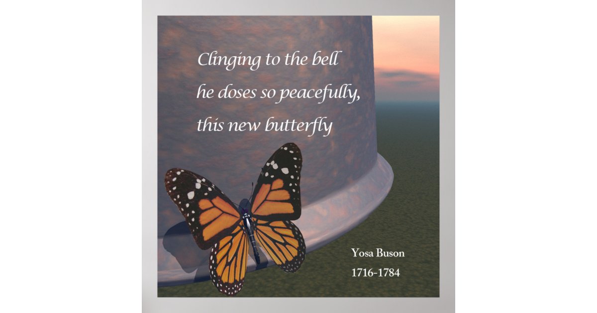 Haiku - Dieses neue Butterfly-Poster Poster | Zazzle.at