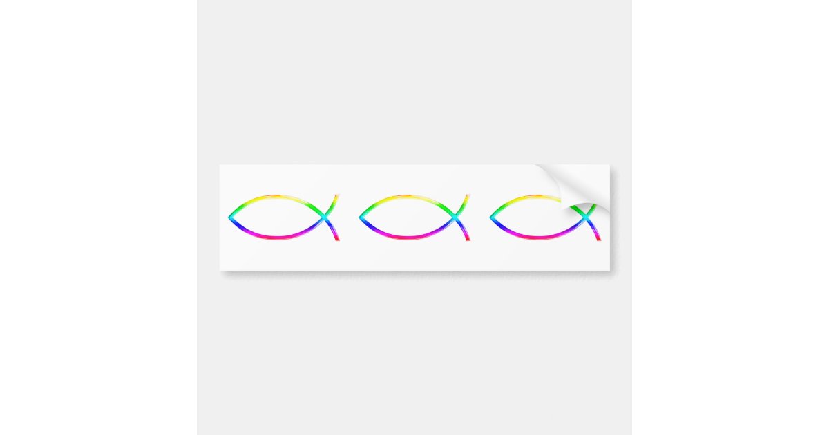 Ichthus - christliche Fisch-Symbole Autoaufkleber | Zazzle.at