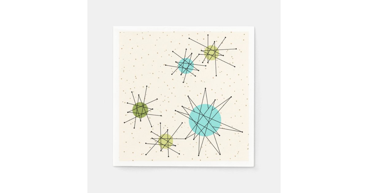 Iconic Atomic Sternexplosion Paper Napkins Serviette | Zazzle.at