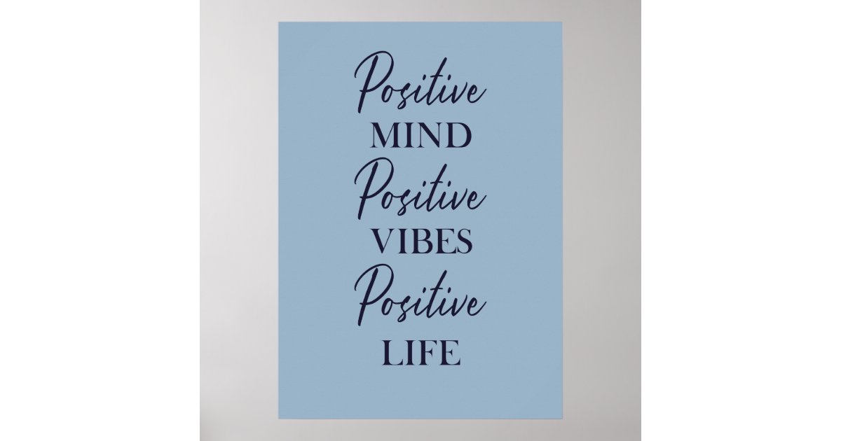Inspiration positive Affirmative Wall Art Motiv Poster | Zazzle.at