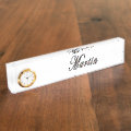 Martin, Name, Logo, Schreibtischname Plate mit Uhr Namensplakette ...