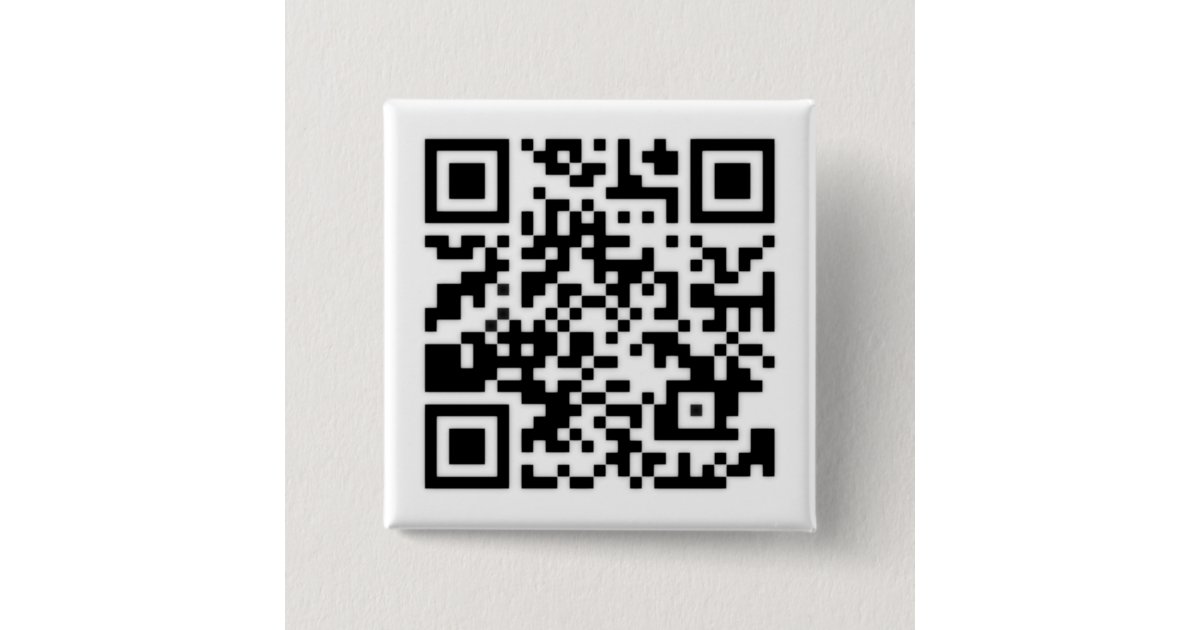 Qr Code RickRoll Gif Button | Zazzle.at