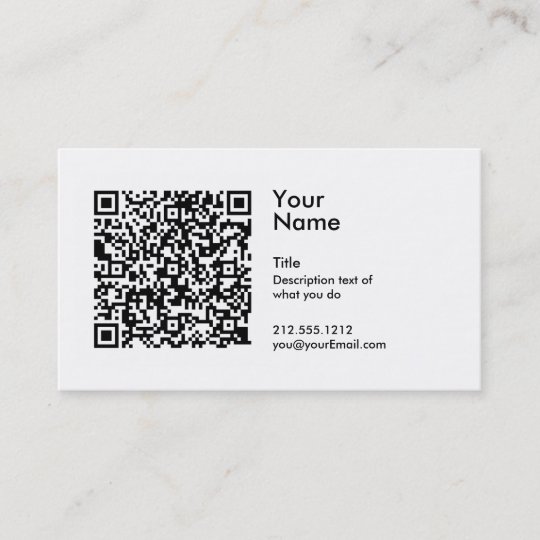 QR Code-Visitenkarte Visitenkarte | Zazzle.at