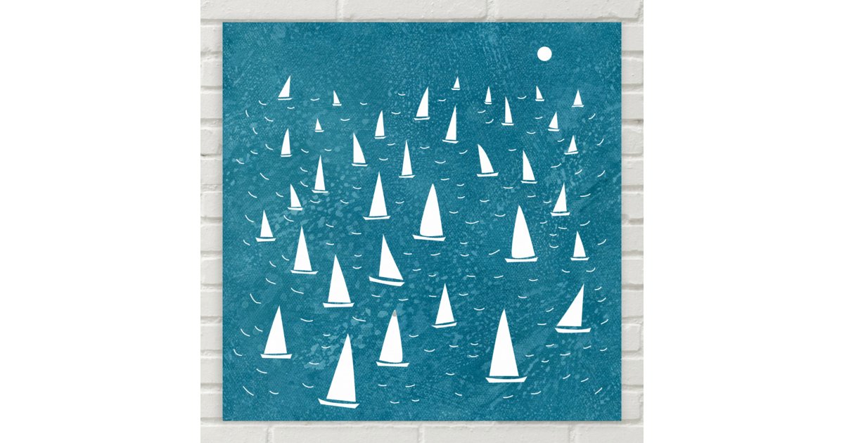 Segelboot Seascape Poster | Zazzle.at