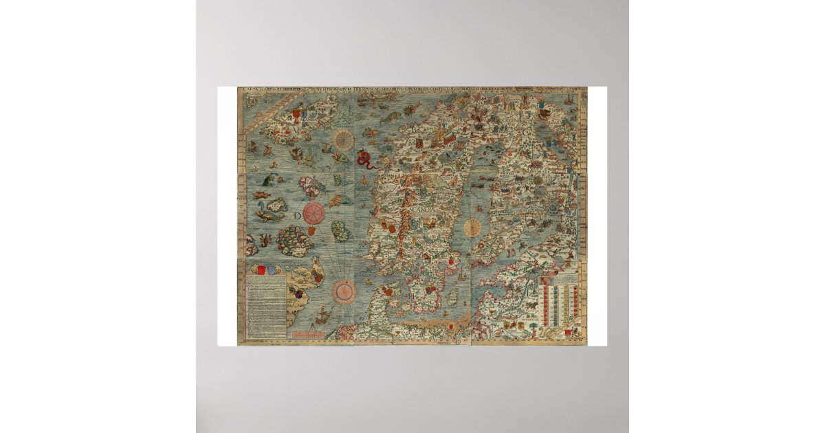 Welts-Karte "Carta Jachthafen " Poster | Zazzle.at